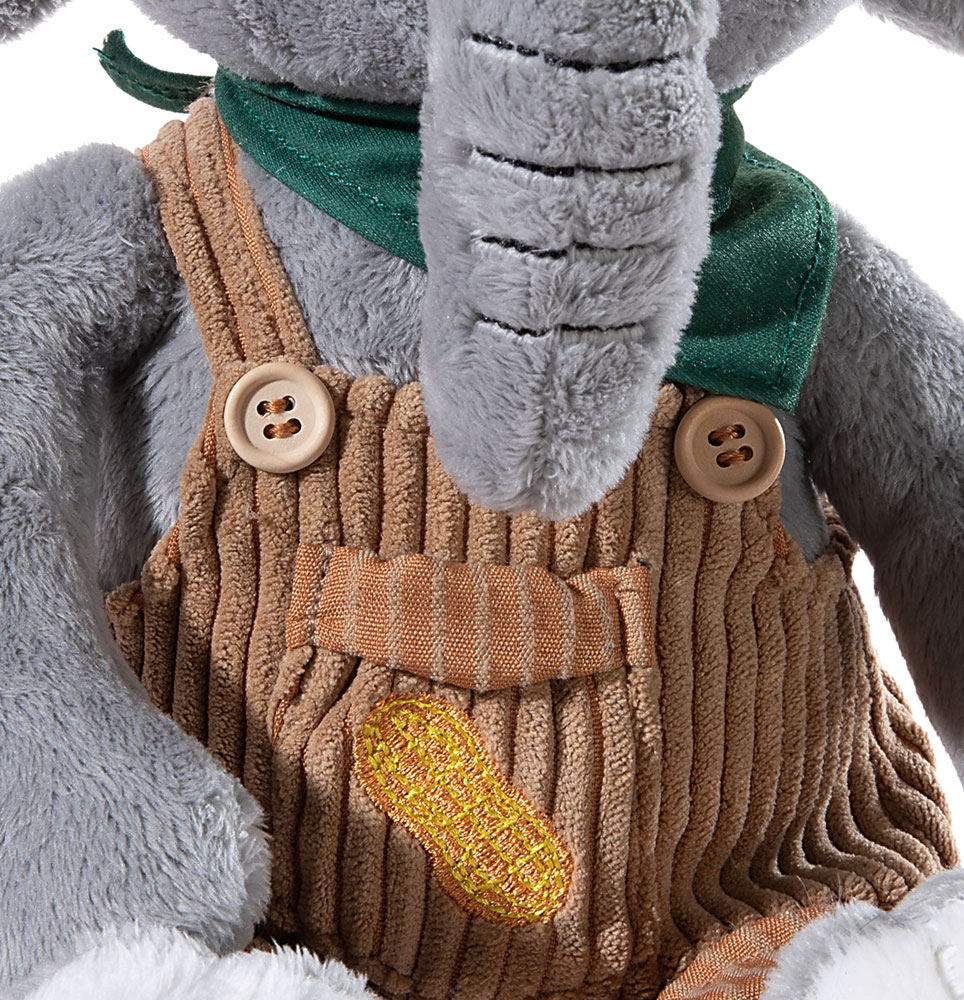 Latzhosen-Gang Elefant Eddi 35cm